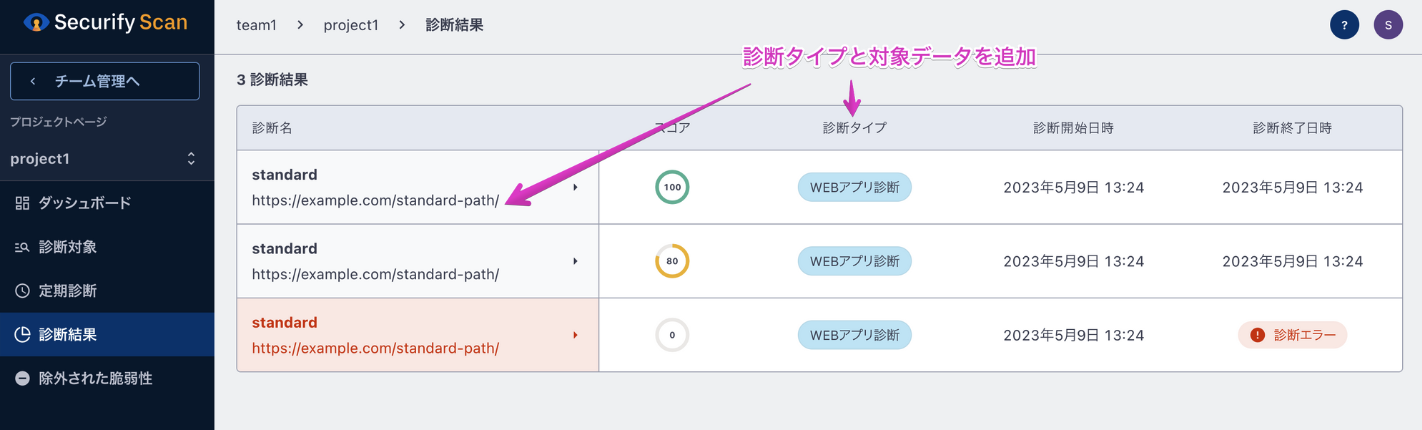 【リリース情報】診断項目一覧のDL機能が追加されました！ - Securify｜国産のASM×脆弱性診断を簡単に