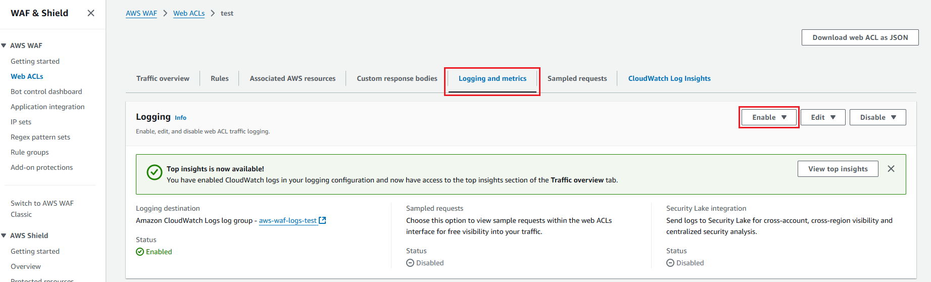 AWS WAFルールでのCloudWatch Metricsの設定について - Securify｜国産のASM×脆弱性診断を簡単に